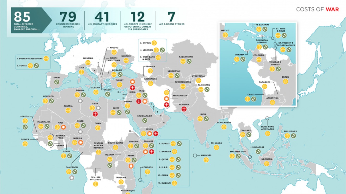 United States Counterterrorism Operations, 2018-2020 | Watson School of ...